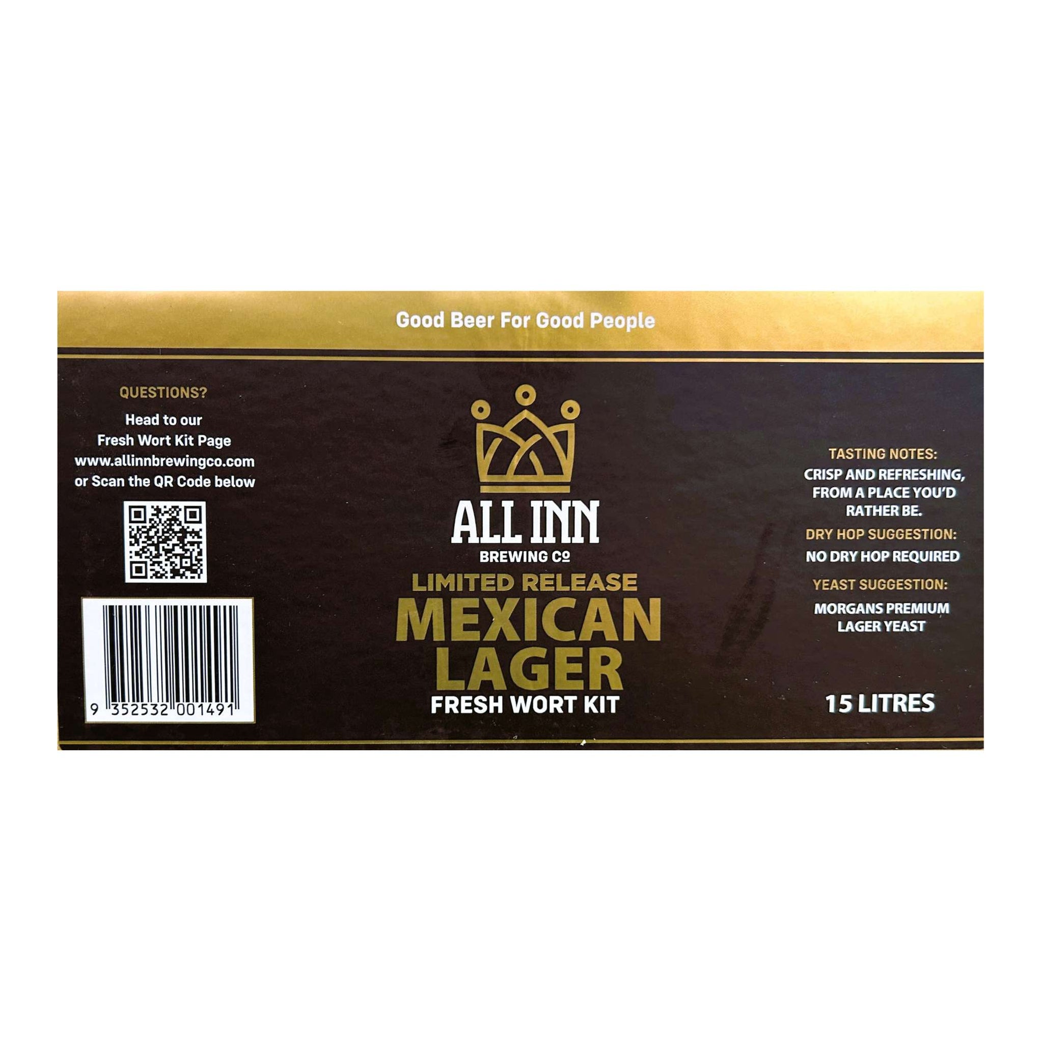 Mexican Lager Home Brew Fresh Wort Kit | Noble Barons — Noble Barons ...