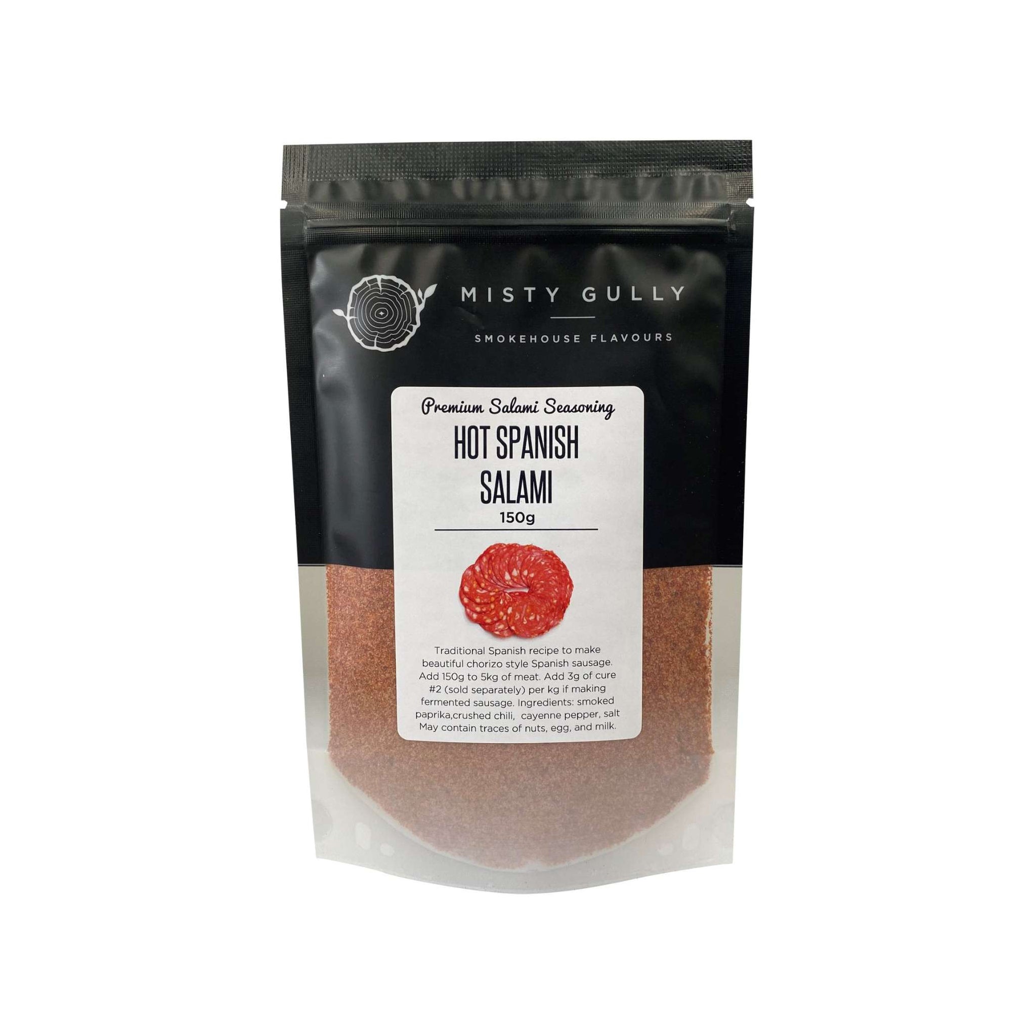 Misty Gully Hot Spanish Salami (Chorizo) Seasoning 150g — Newcastle ...