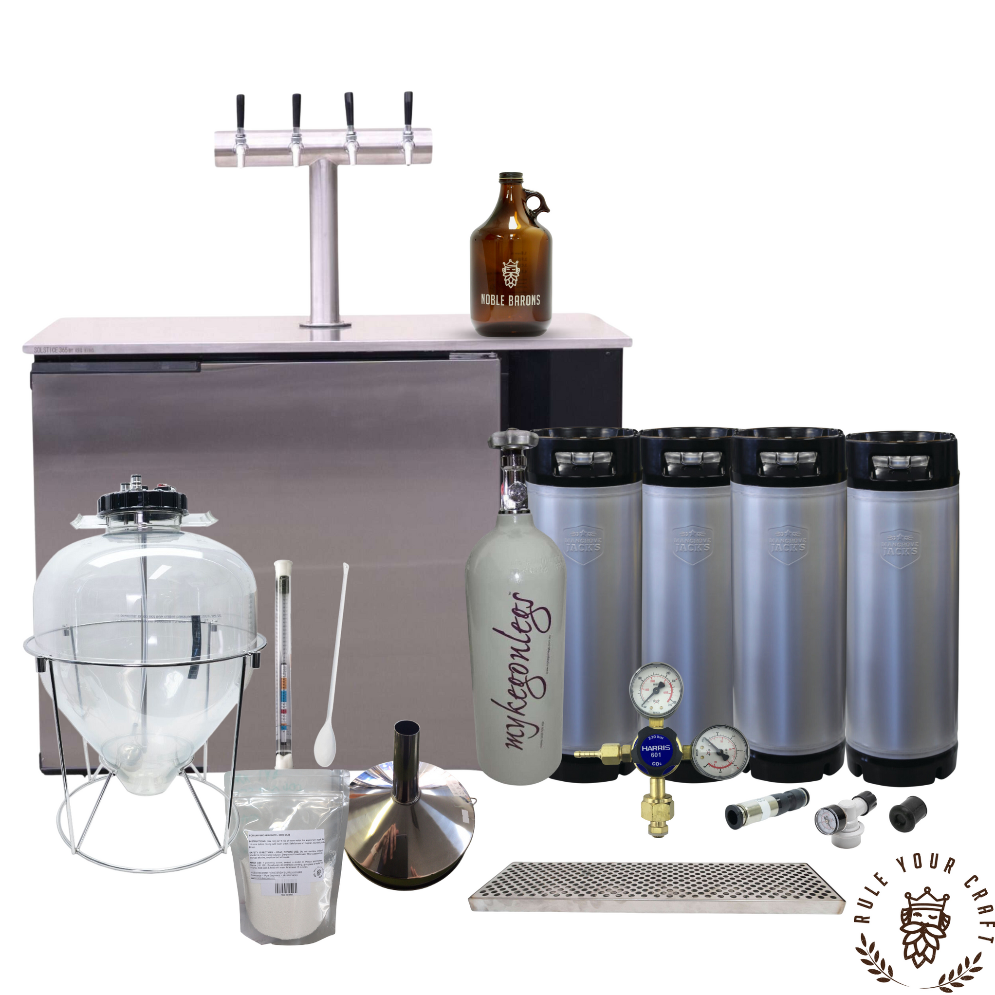 Solstice 365 Ultimate Starter Kit & Kegerator Bar — Noble Barons Home ...