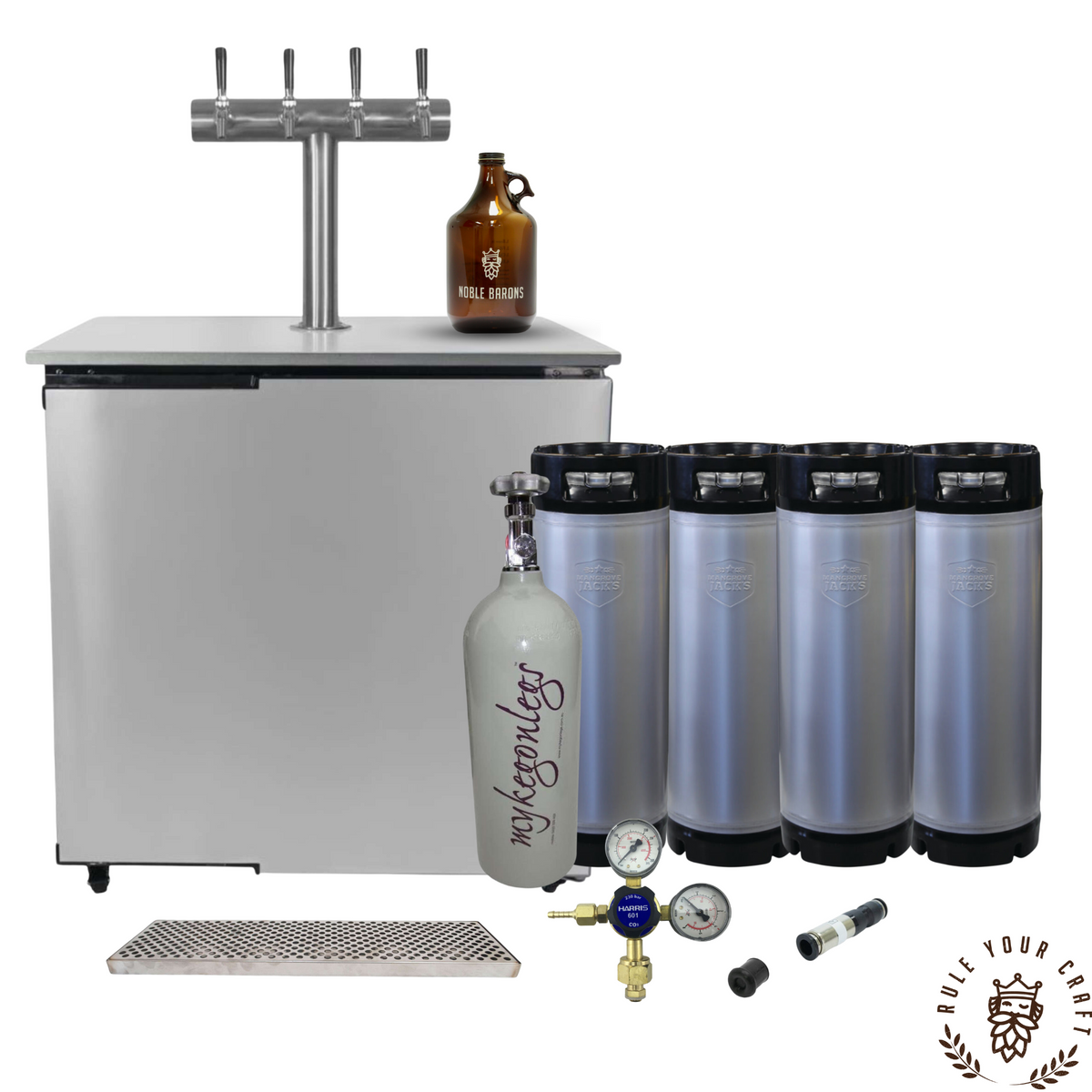 Solstice Kegerator Complete Quad Tap Outdoor Bar Package — Newcastle ...