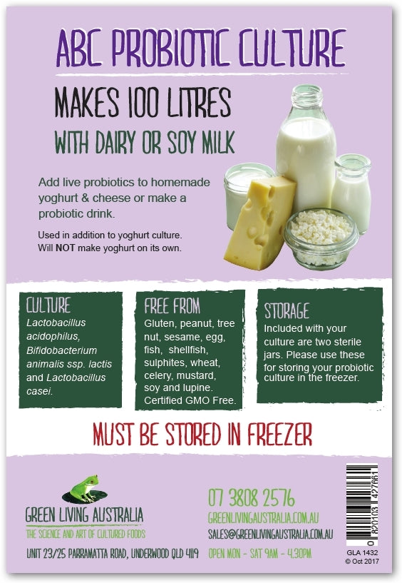 ABC Probiotic Culture Kit — Newcastle Brew Shop