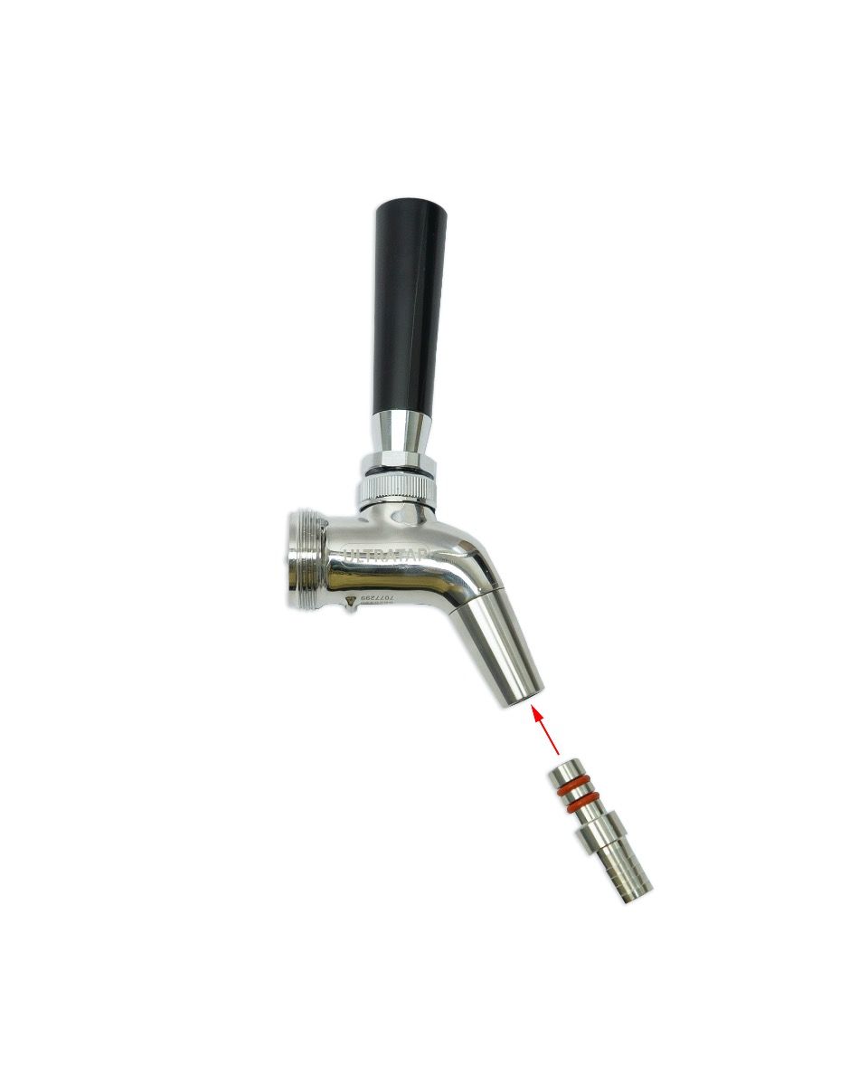 Ultratap - Growler Filler Spout Push In — Noble Barons Home Brew Supplies