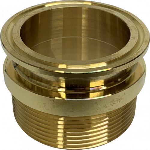 Tri Clover 2 Inch Thread Adaptor - Male — Newcastle Brew Shop